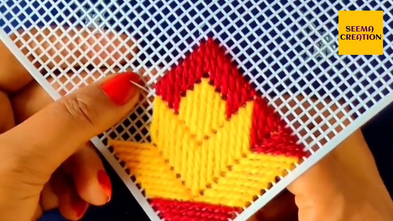 TWO BEAUTIFUL PLASTIC CANVAS DESIGN IDEAS - YouTube