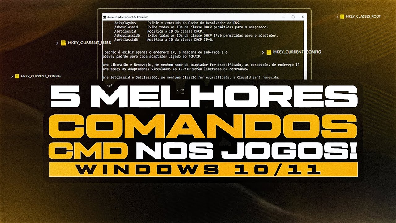 COMO OTIMIZAR O PC COM O TOP5 MELHORES COMANDOS CMD PARA AUMENTAR FPS ...