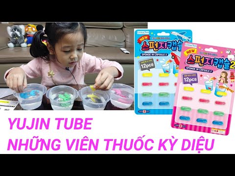 Sponge In Capsule Toy | 스펀지 캡슐 놀이 - YouTube