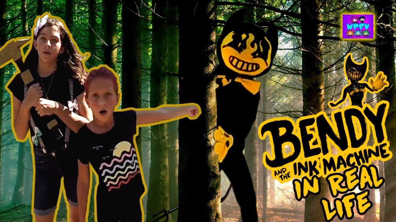 BENDY AND THE INK MACHINE IN REAL LIFE!!! TOY HUNT AT THE PARK INKY ...