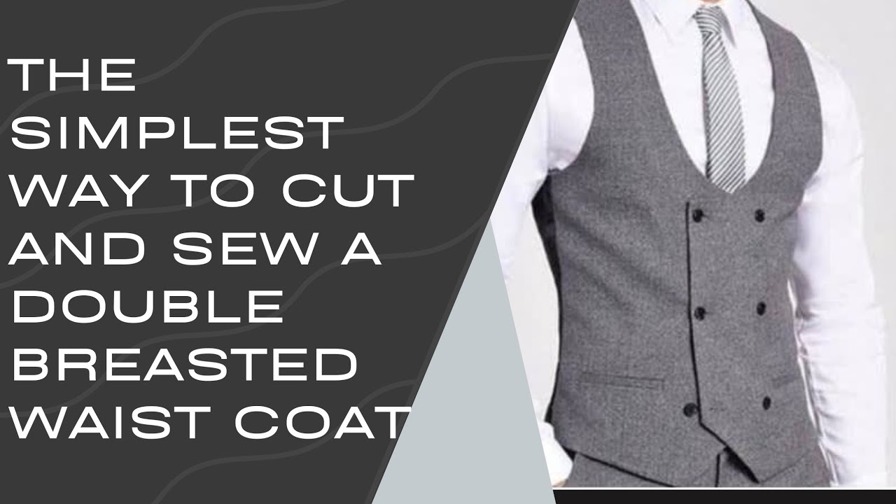 how to cut a waist coat (step by step) - YouTube