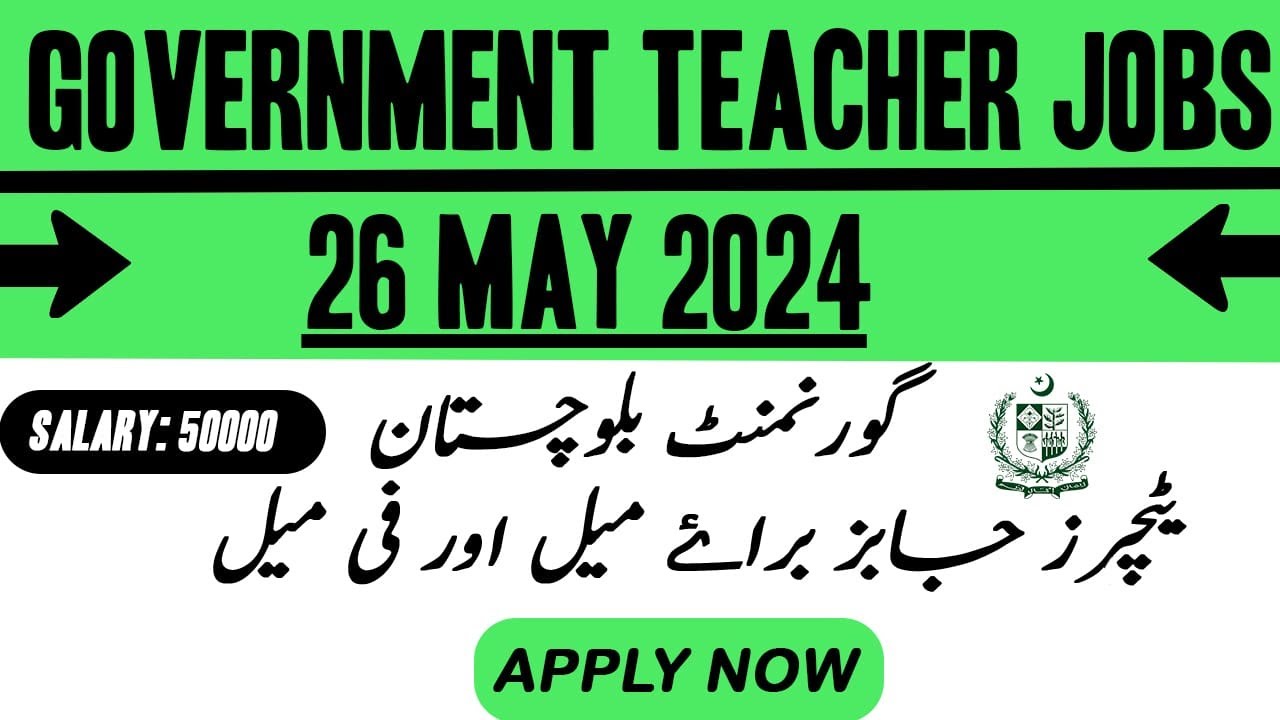 Male Female Teacher Jobs | Govt Teaching Jobs May 2024 | #job #teacher ...