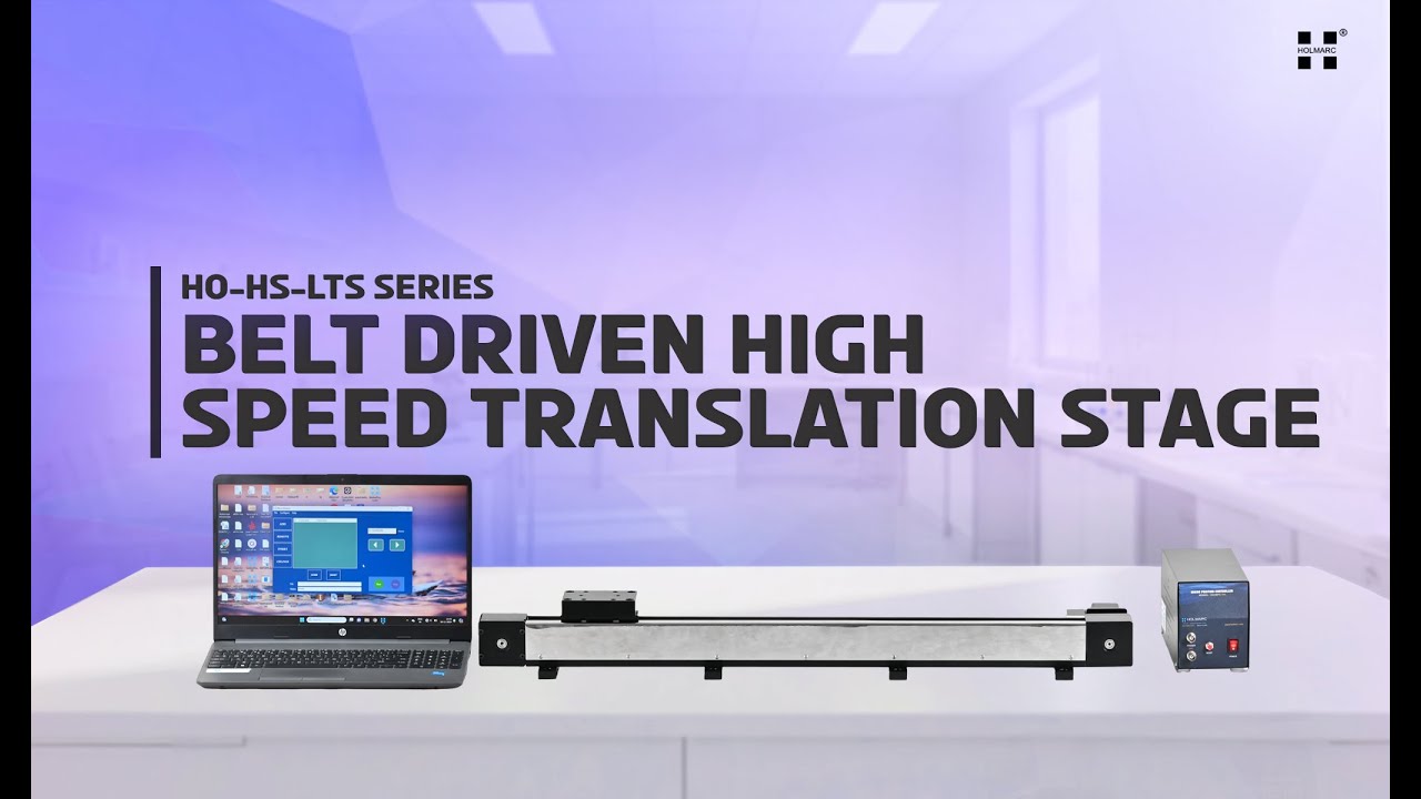 Holmarc Belt driven high speed translation stages - YouTube