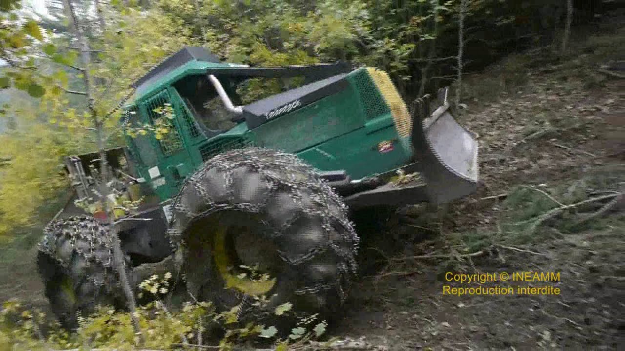 TIMBERJACK 240 SKIDDER debardage en montagne [HD] - YouTube