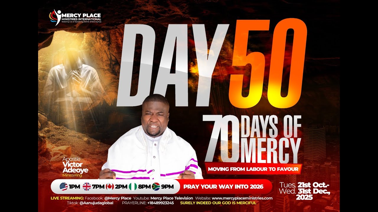 AJDPP 12/9/2025 I MY SEASON OF OVERFLOWING HARVEST OF FAVOUR - DAY 50 ...