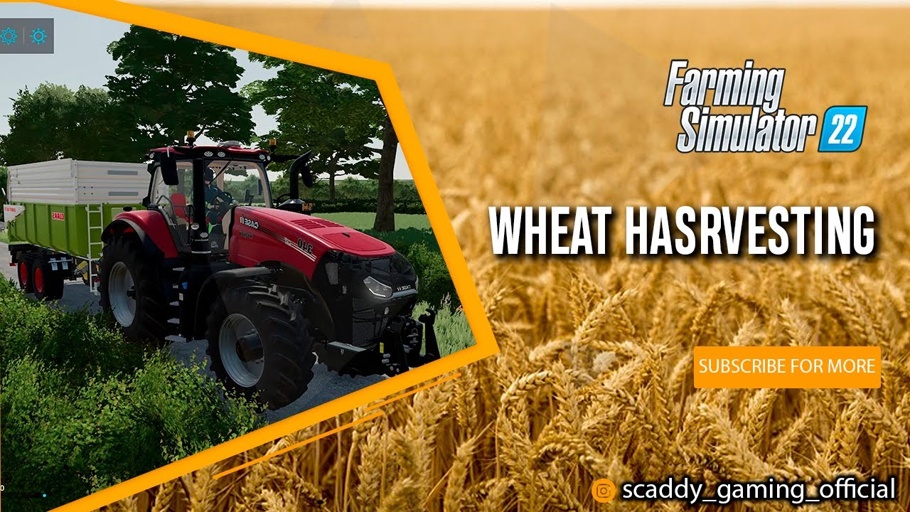 WHEAT HARVESTING IN FARMING SIMULATOR 2022 #farmingsimulator22 #farming ...