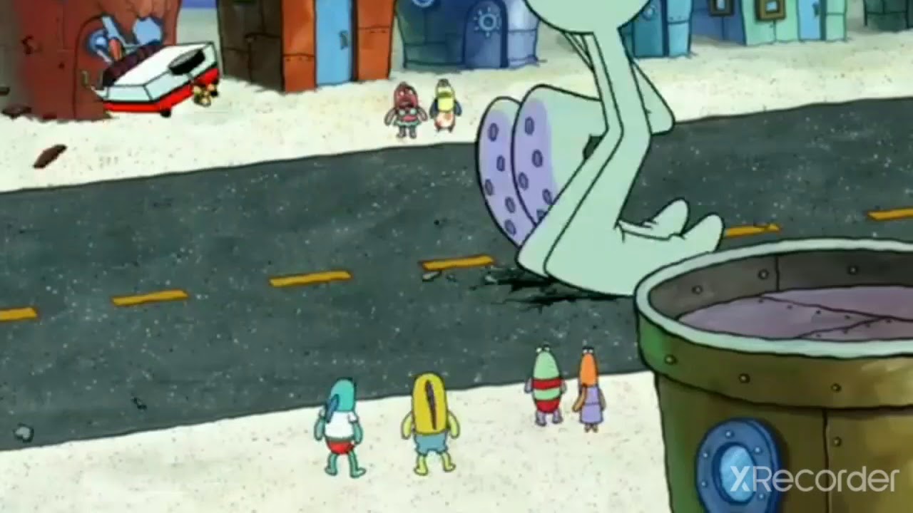 Calamardo gigante Bob esponja español latino - YouTube