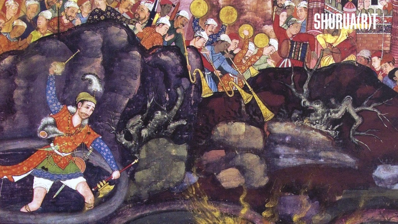 Umar Slays A Dragon: A Folio From Hamzanama - Hindi - YouTube