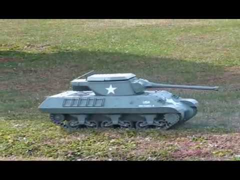1/6 Scale Radio Controlled Gas Powered Tank - YouTube