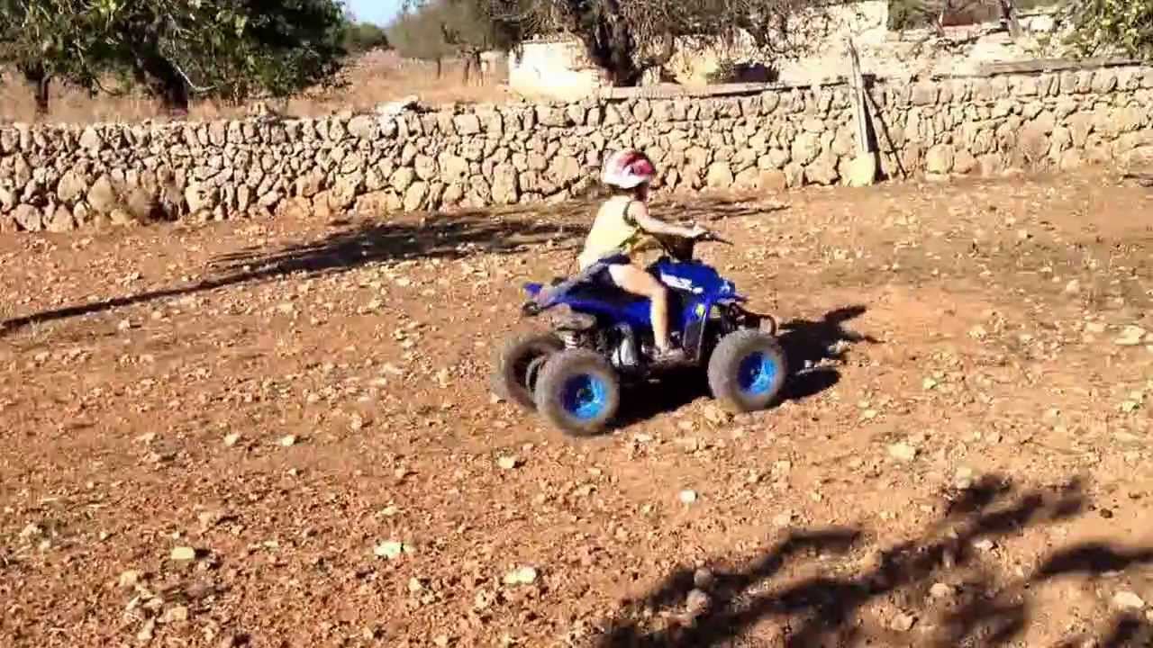 Mini quad raptor v2 110cc - YouTube