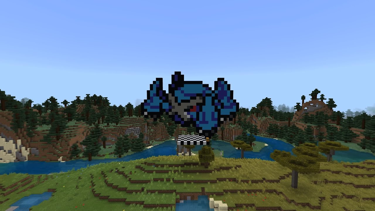 Minecraft Pixel Art Timelapse: Making Metagross From Pokemon - YouTube