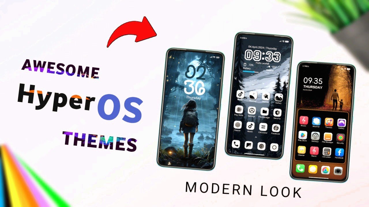 🔥😍 3 AWESOME HyperOS Themes for Redmi phone users || HyperOS Themes for ...