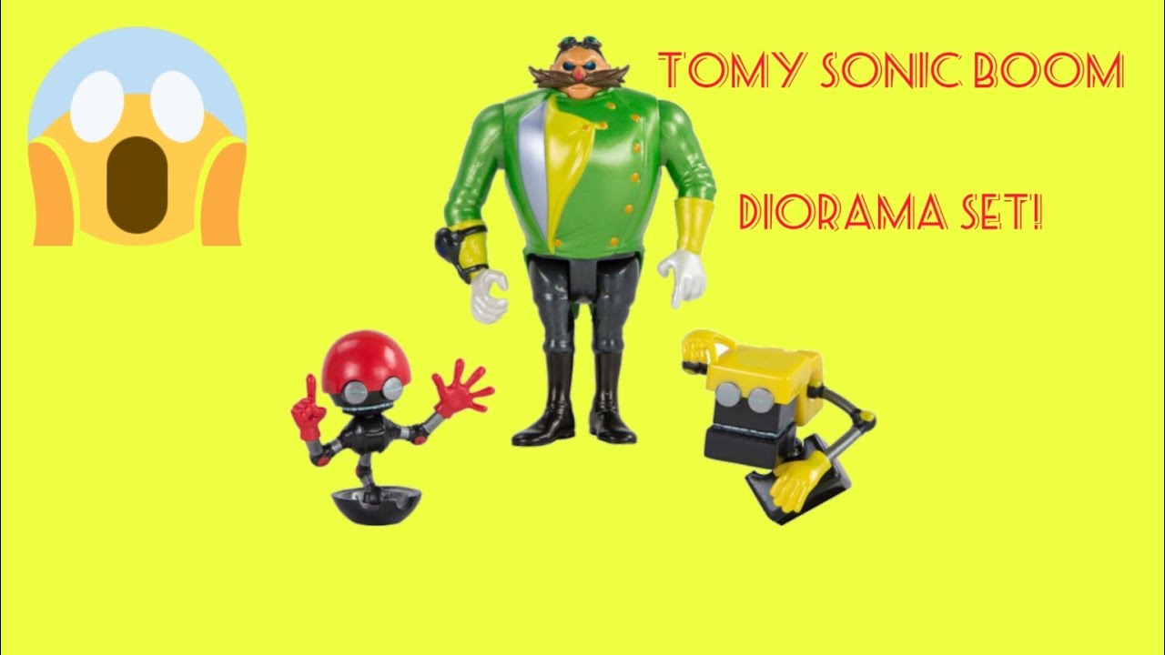 Sonic Boom Tomy parallel villain diorama set(orbot and cubot) unboxing ...