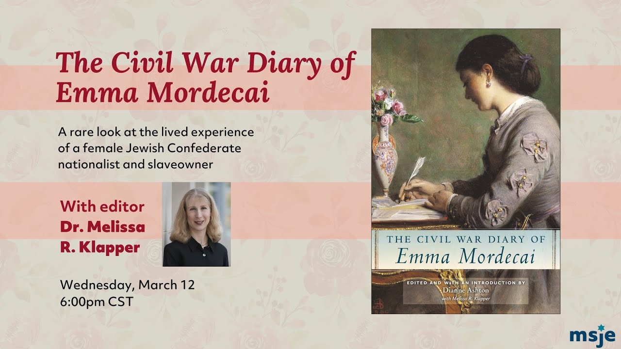 The Civil War Diary of Emma Mordecai - YouTube