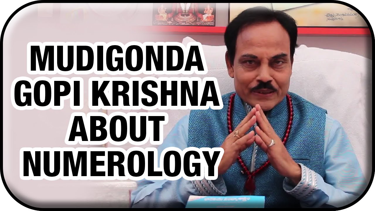 Mudigonda Gopi Krishna About Numerology - YouTube