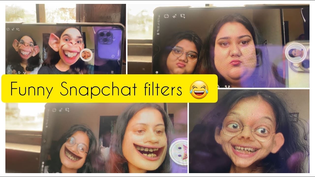 Trying funny snapchat filters 😂 || do not laugh 🤫 - YouTube