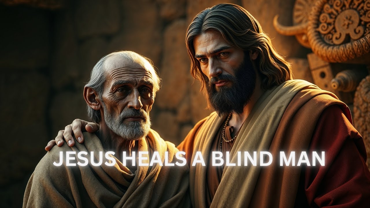 Jesus Heals A Blind Man In Bethsaida. - YouTube