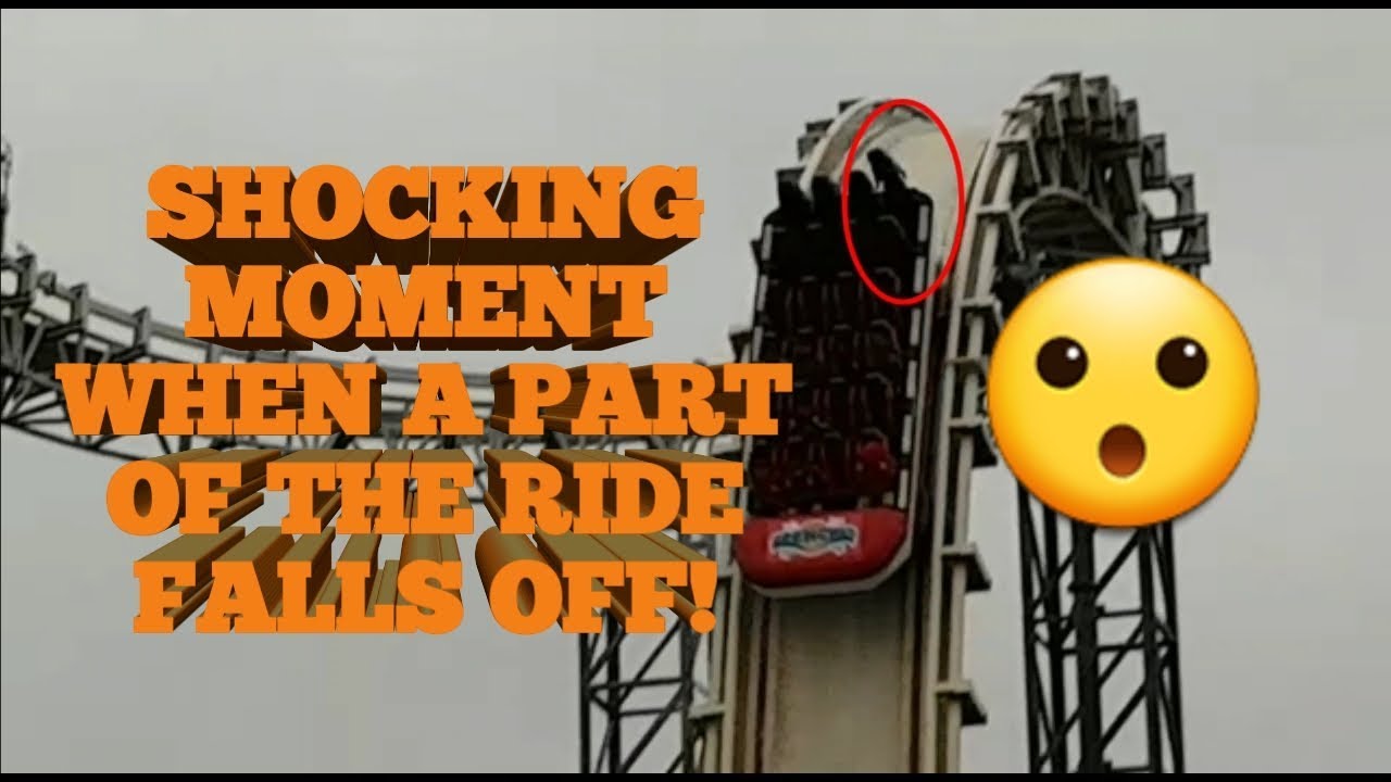 SHOCKING MOMENT WHEN PART OF THE ROLLERCOASTER FALLS OFF! 🏴󠁧󠁢󠁷󠁬󠁳󠁿 - YouTube