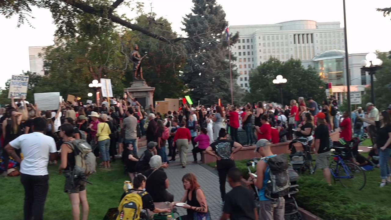 (sneak peak) No DAPL protest, 9/8/16, Denver, CO - YouTube