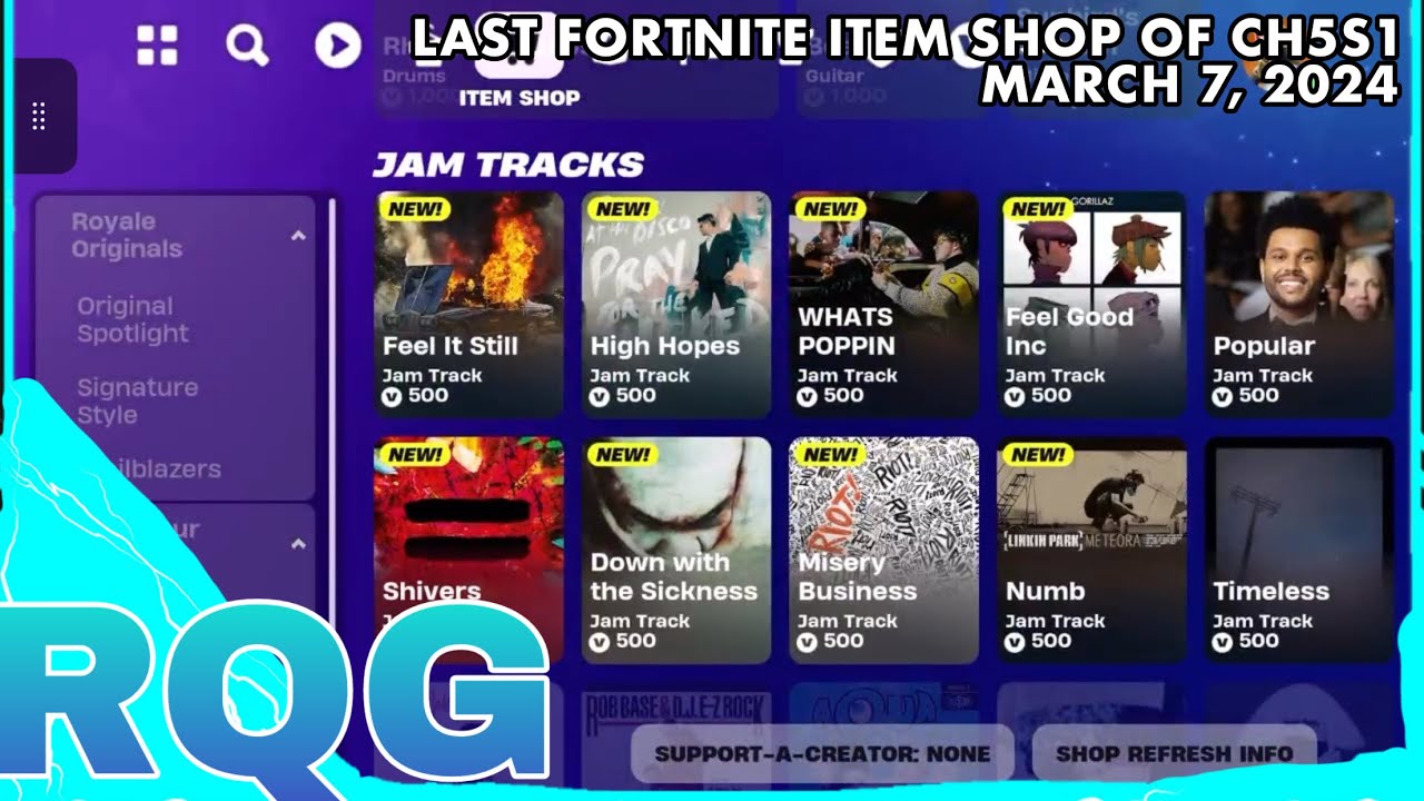 LAST ITEM SHOP OF CH5S1! FORTNITE ITEM SHOP (March 7, 2024) - YouTube
