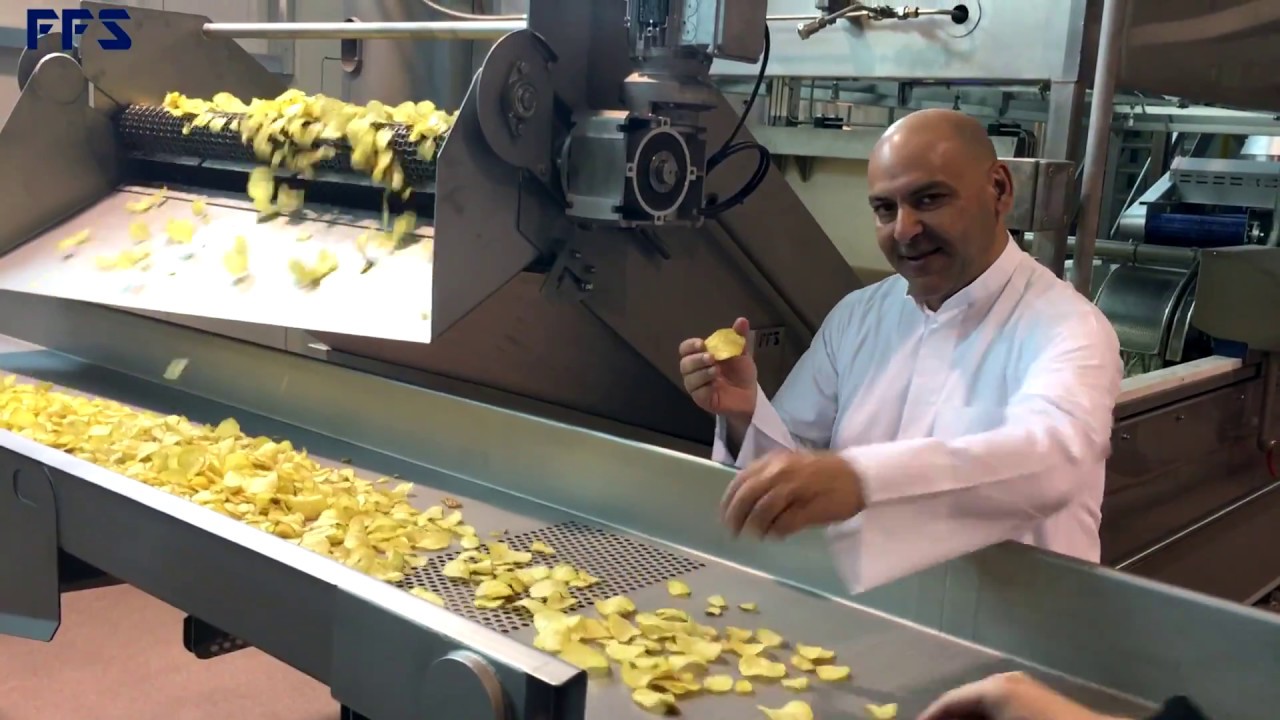 Fabcon Potato Batch Fryer at Alwazzan/Hectare's Kuwait - YouTube