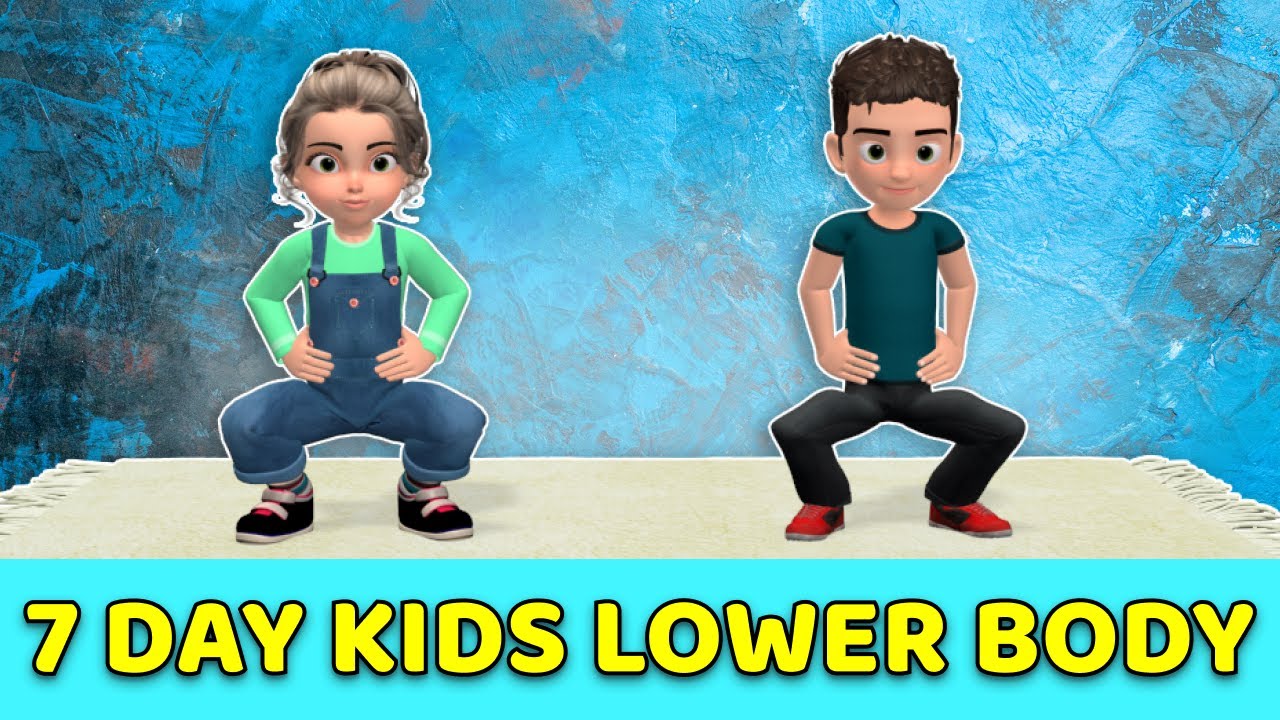 7 DAY KIDS LOWER BODY FAT BURN WORKOUT - YouTube