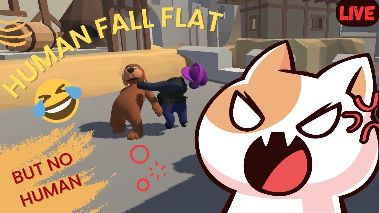 no human but fall flat 😂 | human fall flat with steamer friends ...
