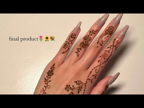 DAINTY HENNA TUTORIAL - YouTube