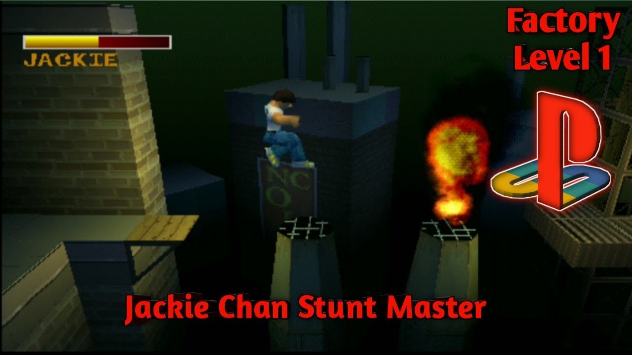 Jackie Chan Stuntmaster PS1 - Factory Level 1 Gameplay - YouTube
