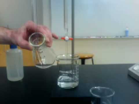 Aliquoting a sample for titration - YouTube