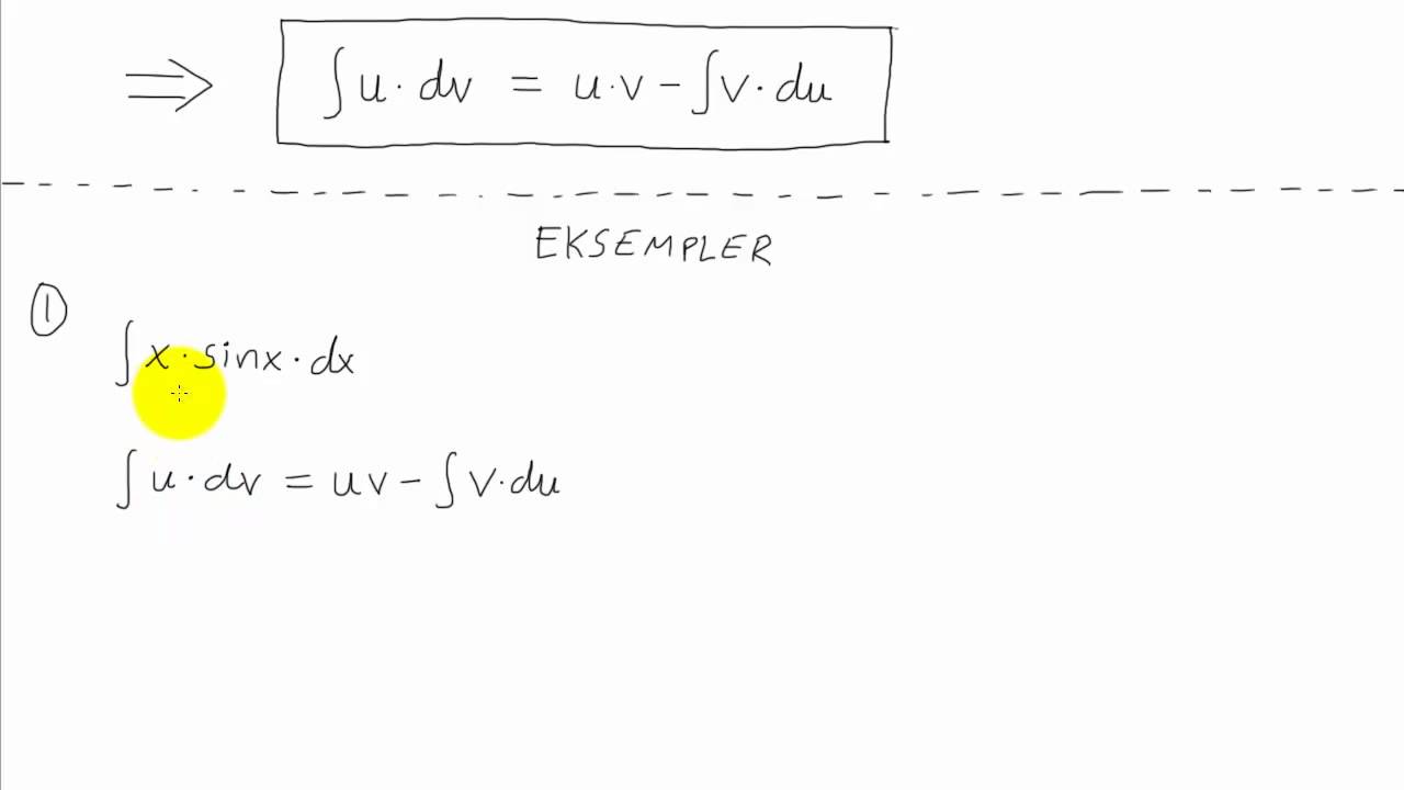 Matematikk R2 - 066 - Delvis integrasjon - YouTube
