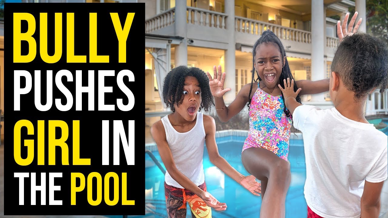 Bully Pushes Girl Who Cant Swim Dad Saves Her From Drowning Full