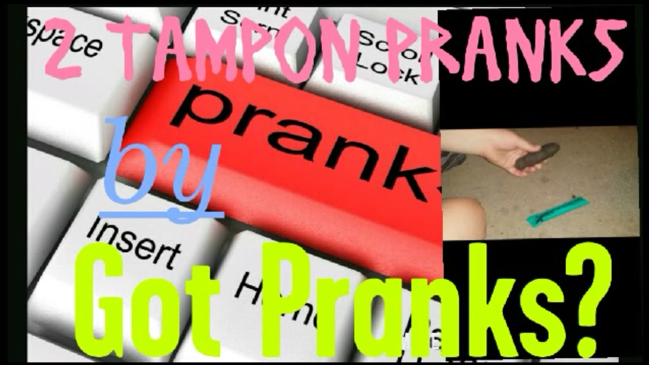 2 tampon pranks - YouTube