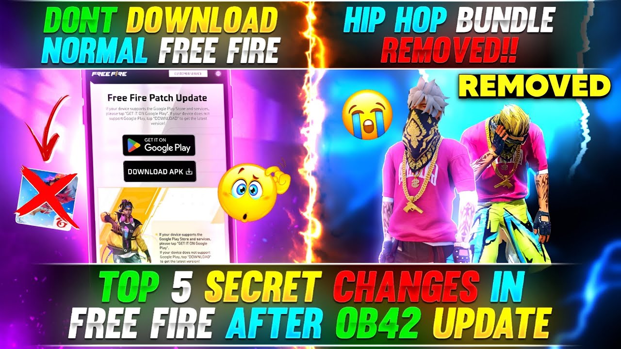 TOP 5 SECRET CHANGES😱 IN FREE FIRE AFTER OB42 UPDATE | FREE FIRE NEW ...
