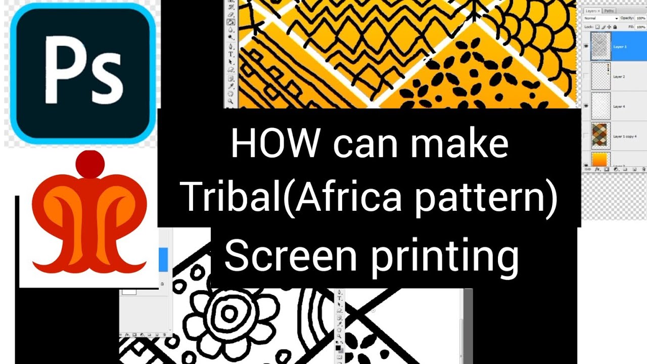 how can make Tribal (African pattern)in photoshop #photoshop #digital # ...