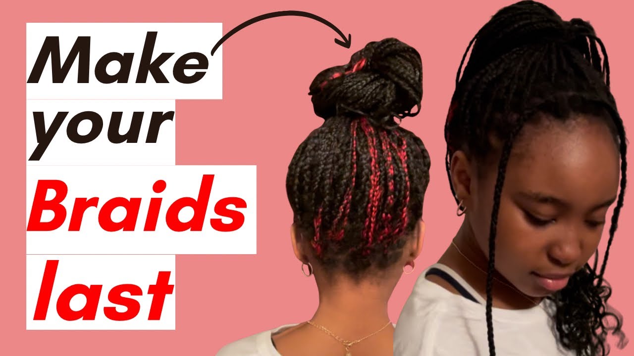 HOW TO REFRESH BRAIDS WITHOUT CAUSING FRIZZ AND MESSING THEM UP - YouTube