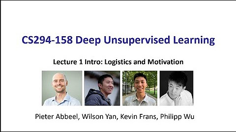 Deep Unsupervised Learning -- Berkeley Spring 2024 - YouTube