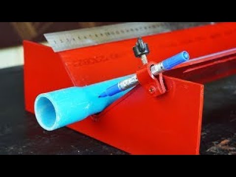 How to make measuring PVC pipe tool -DIY measuring pipe tool - YouTube