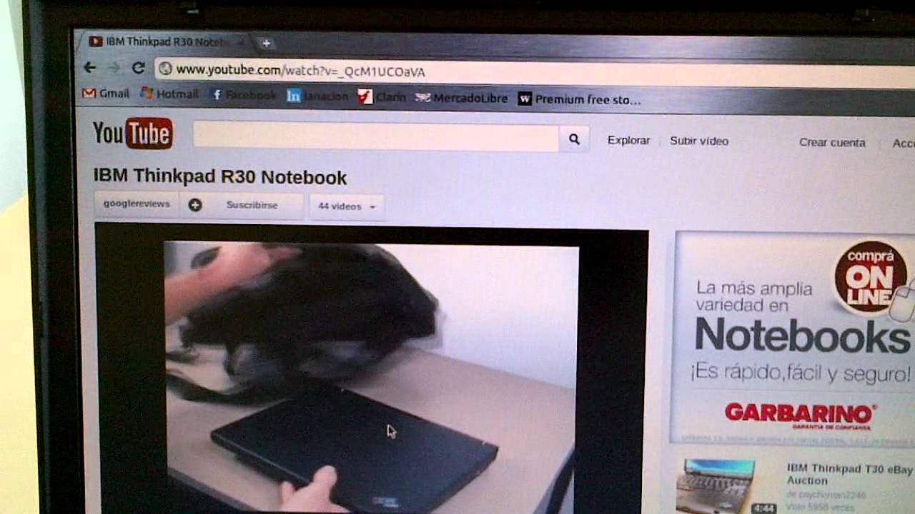 IBM ThinkPad R32 - YouTube