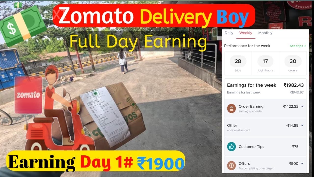 Zomato Delivery Boy 👍👍Full Day Earning ||Bangalore - YouTube
