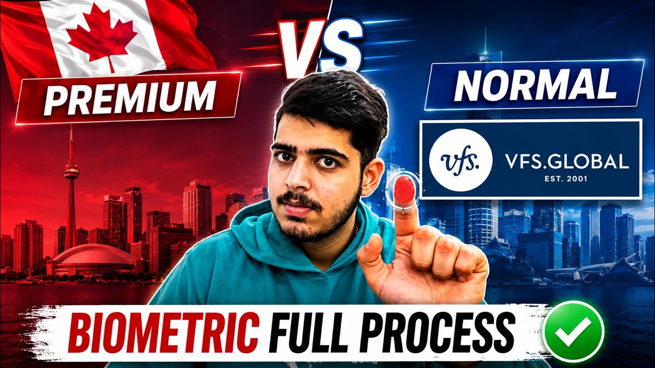 Biometrics For Canada Student Visa | Normal vs Premium Lounge | VFS ...