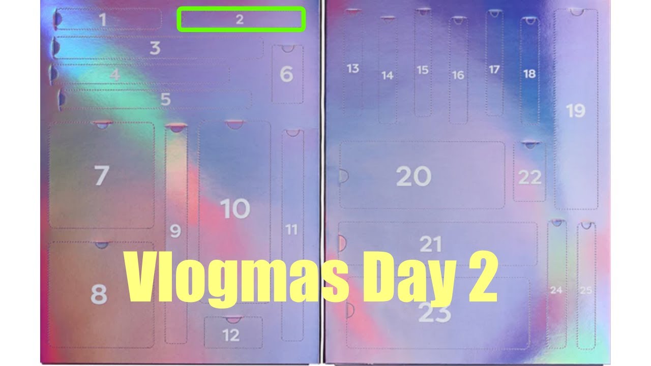 Profusion advent calendar unboxing vlogmas day 2 - YouTube