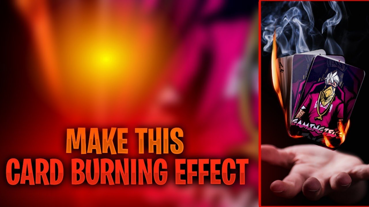 HOW TO MAKE CARD BURNING EFFECT IN PSCC / MALAYALAM TUTORIAL - YouTube