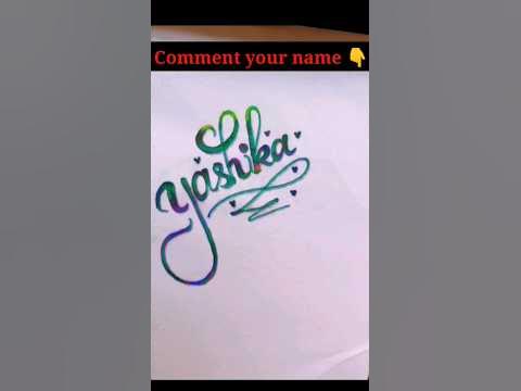 yashika name writing #cursive #cursivewriting#calligraphy #ytshorts # ...