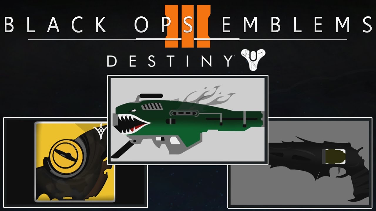 Black Ops 3 DESTINY Emblems W/ Tutorials / Emblem Collection #1 - YouTube