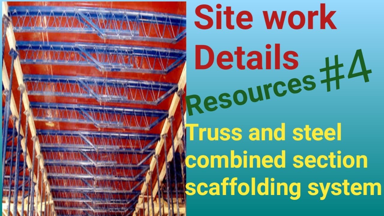 truss and steel combined structure type scaffolding system, adjustable ...