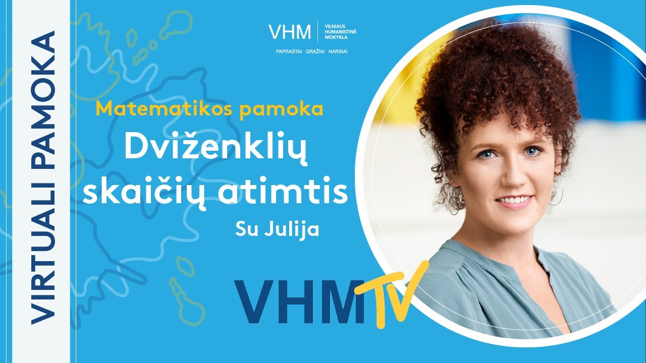 Virtuali matematikos pamoka 1klasei. Dviženklių skaičių atimtis - YouTube