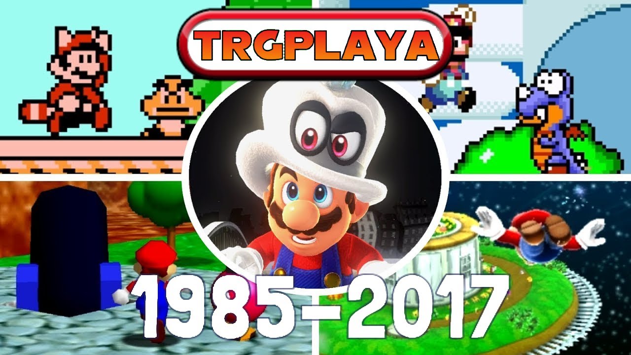 Evolution of First Levels in Mario Games (1985 - 2017) (1080p) - YouTube