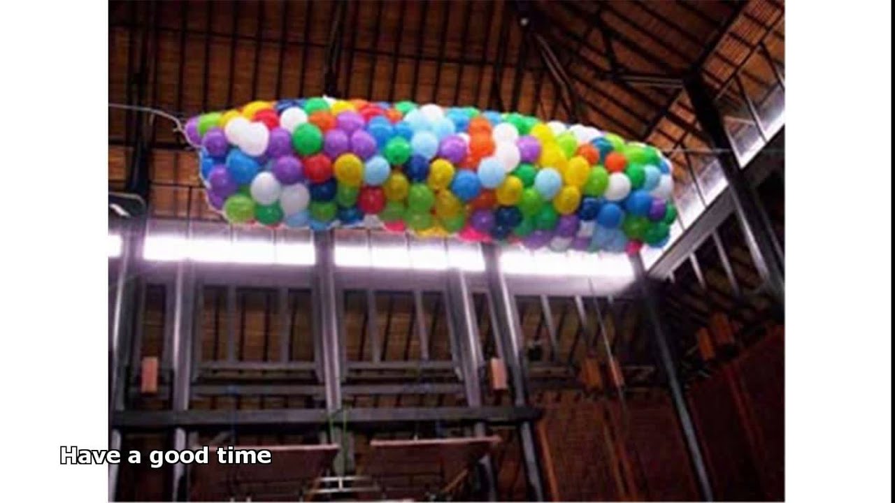 balloon drop net - YouTube
