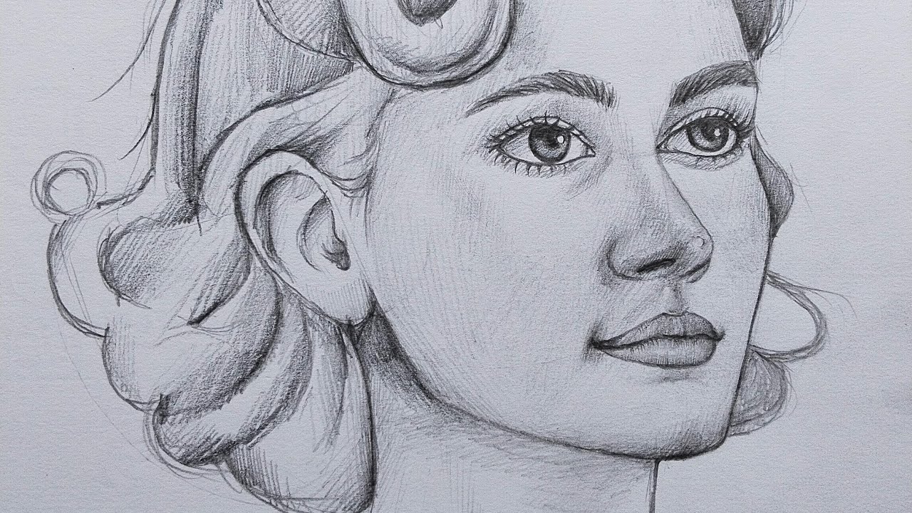 How to Draw a Girl's Face Easily Step by step Loomis Method with a ...